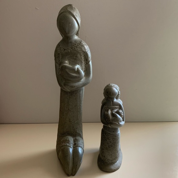 Vintage | Art | Vintage 9s Hand Carved Stone Art Sculptures | Poshmark